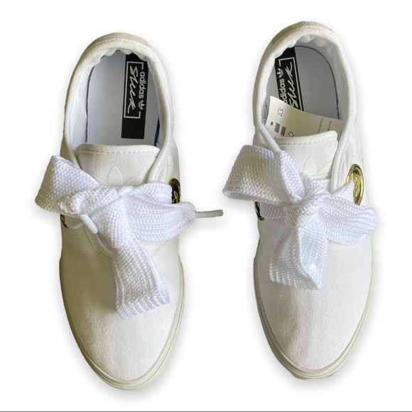 adidas | Shoes | Adidas Sleek Low Fv740 Ribbon Lace Gold Kawaii Style ...